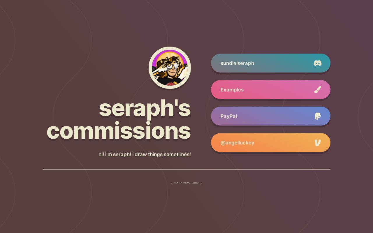 seraph's commissions